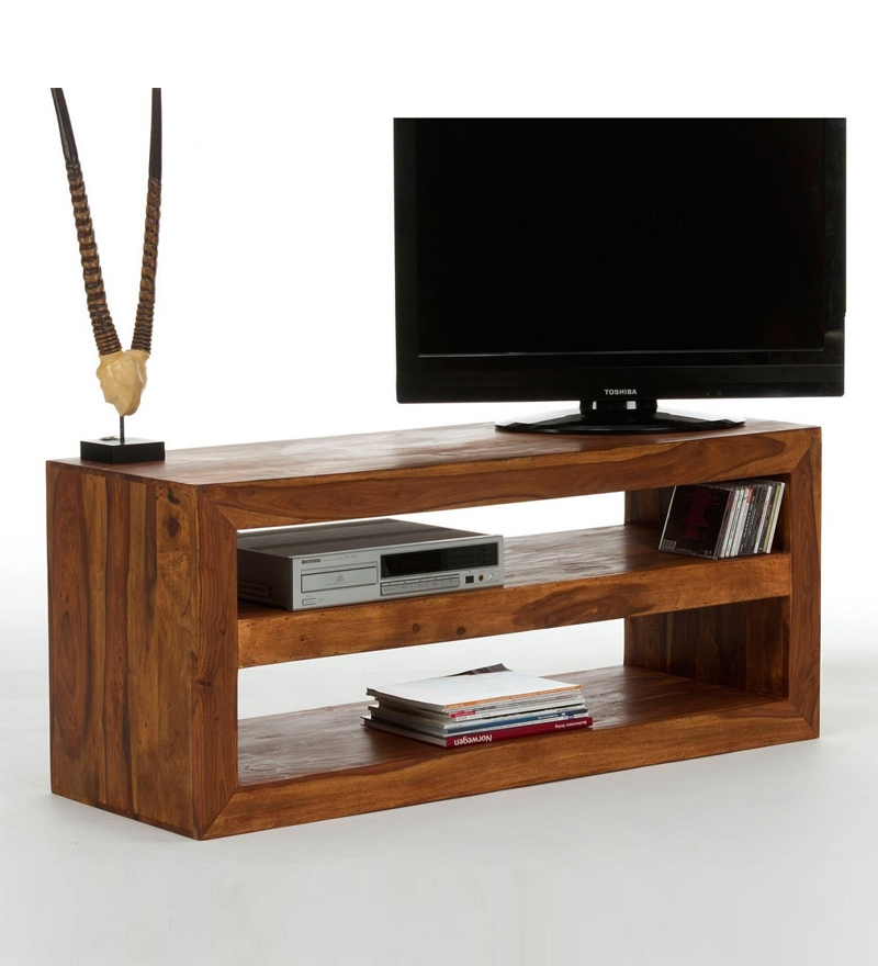 Zorin Open Shelf TV Unit in Solid Wood by Jfwoods